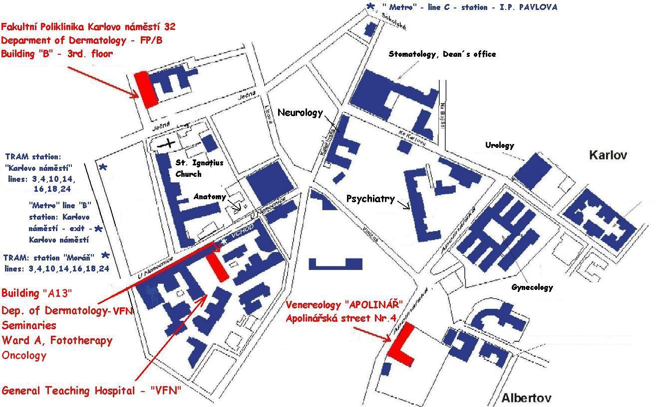 See the enclosed map ... - Department of Dermatology